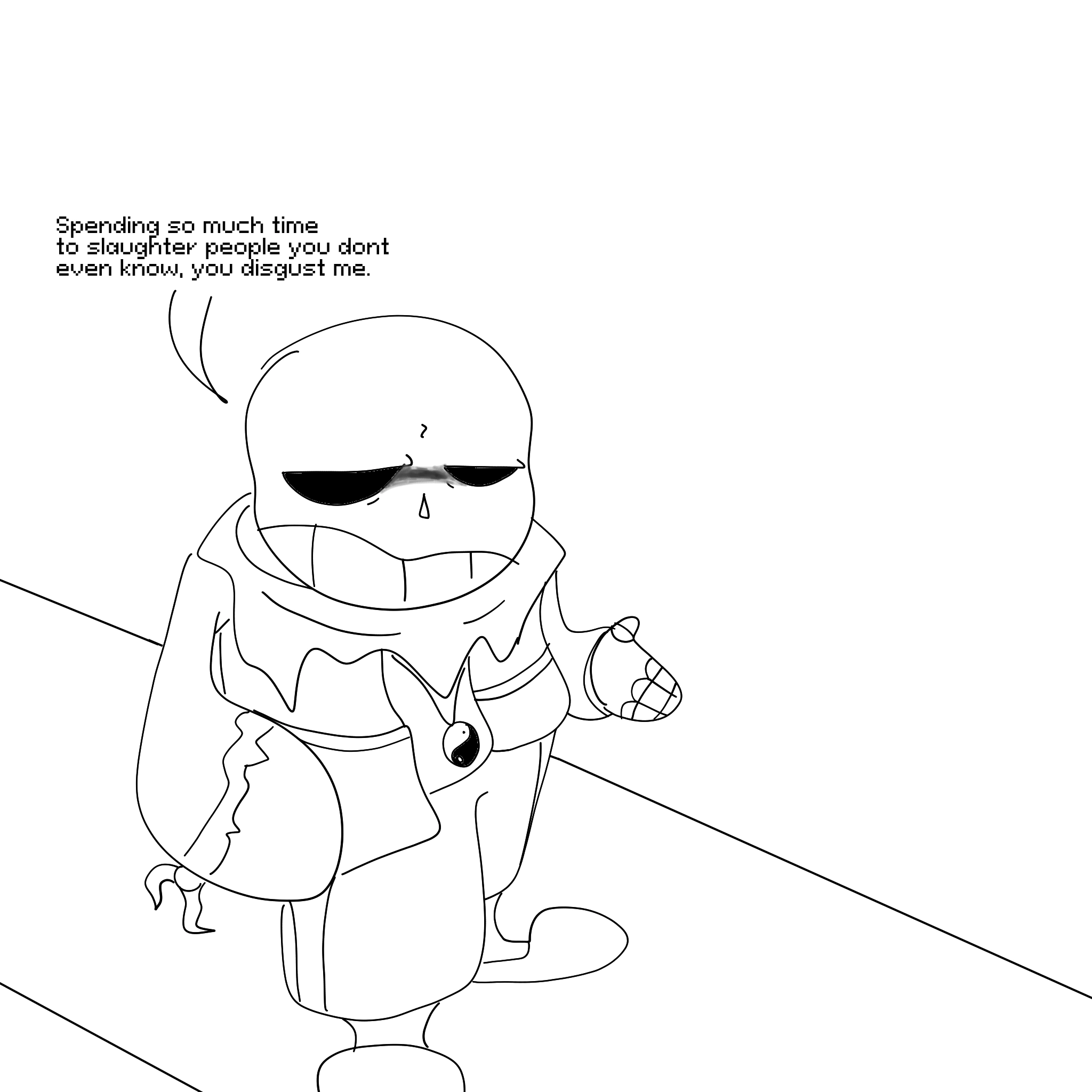 * you disgust me. [Karma Sans drawing] | Fandom