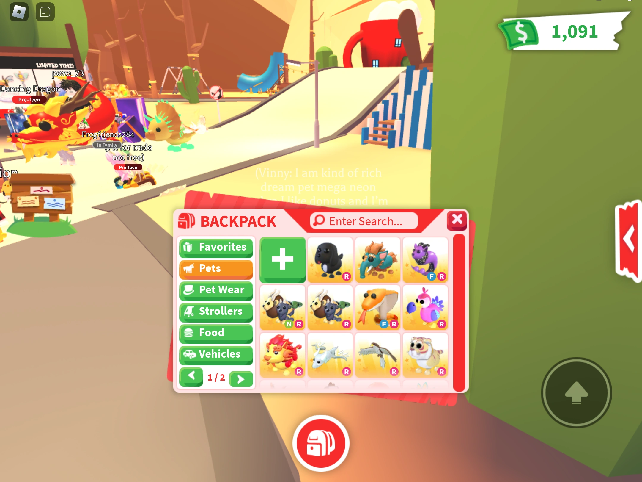 Trading my inv you can pick out more than one pet | Fandom