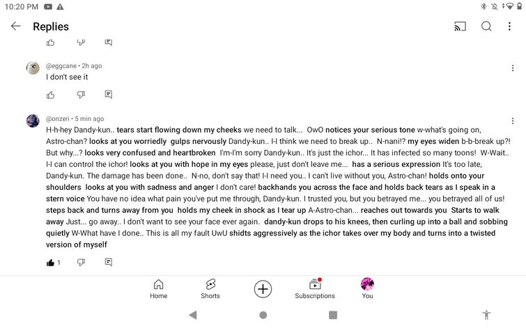 do I draw this whole cursed yt comment | Fandom