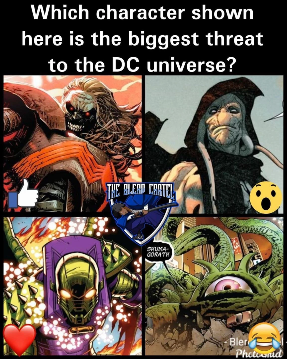 Which character shown here is the biggest threat to the DC universe ...