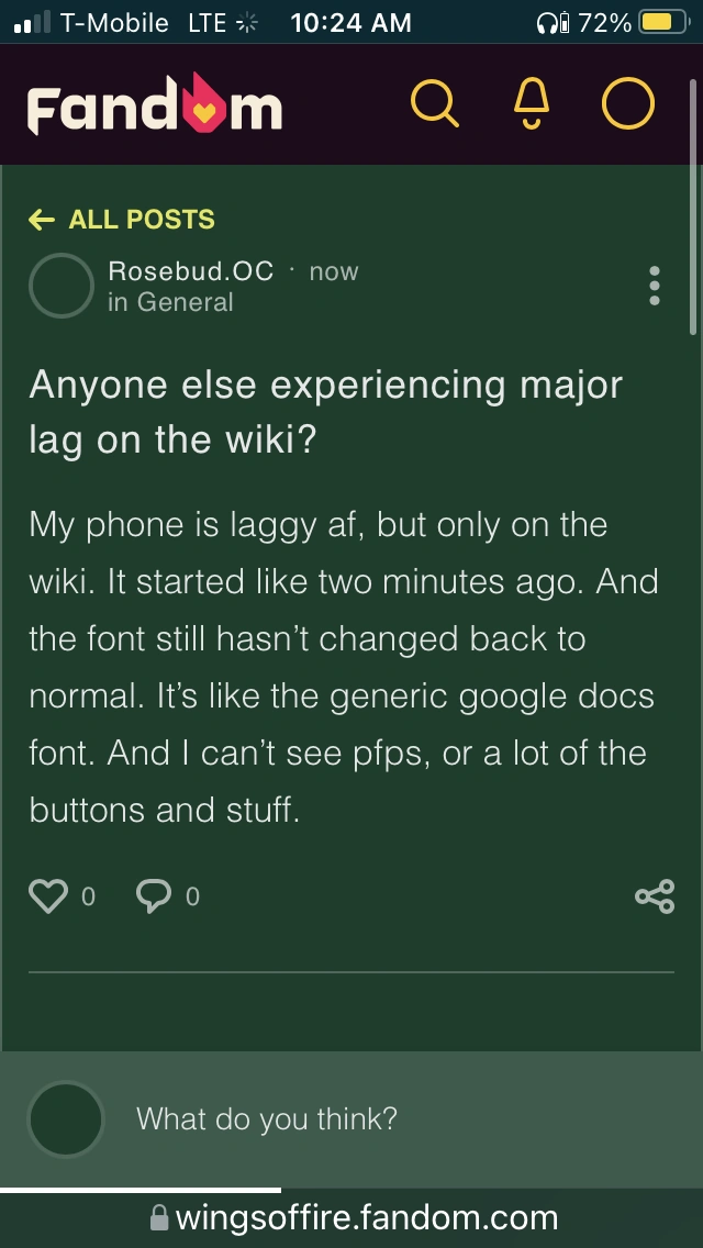 Anyone else experiencing major lag on the wiki? | Fandom