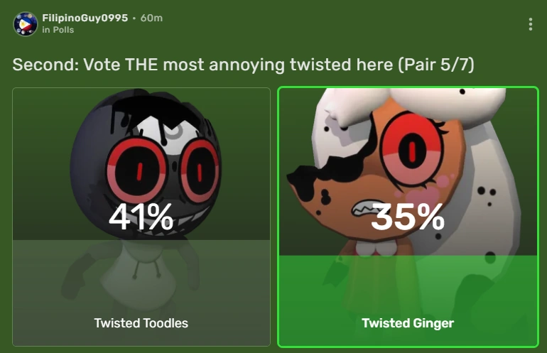 Vote Ended! Result: Twisted Toodles won at 41%! | Fandom