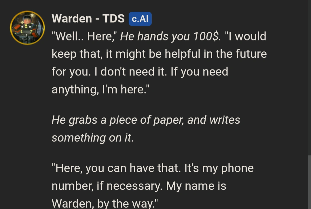 Warden is very nice | Fandom