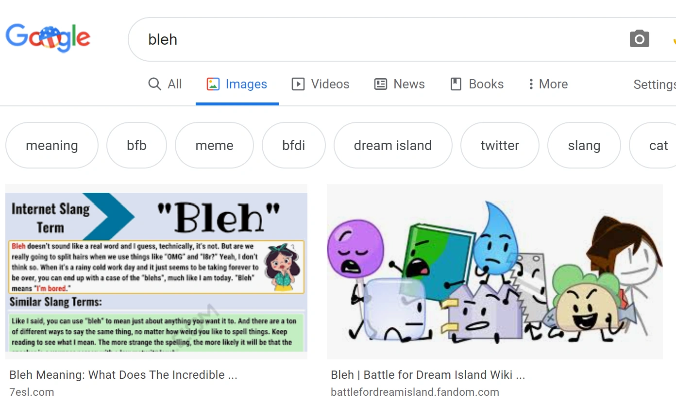 earlier today searched up bleh through Google, and look what I got | Fandom