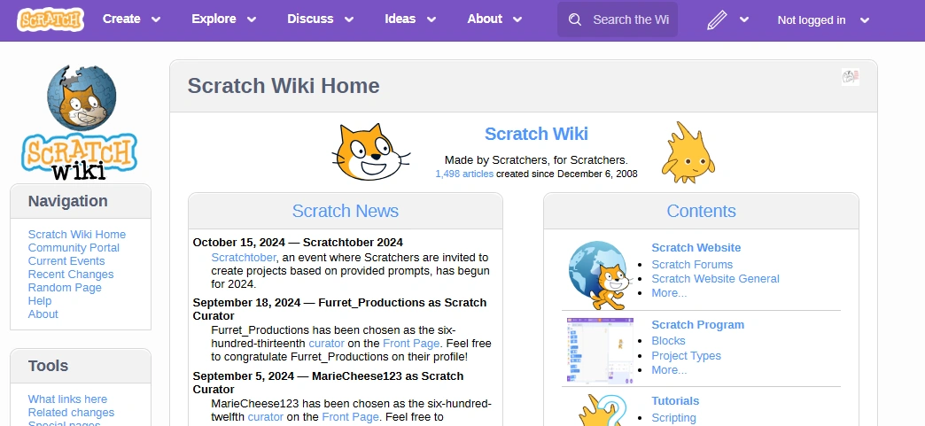 no chance, the Scratch wiki genuinely looks like this | Fandom