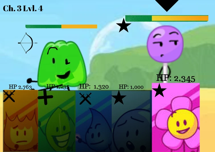 So I have this BFDI RPG thing in my brain and I made a few photos in ...