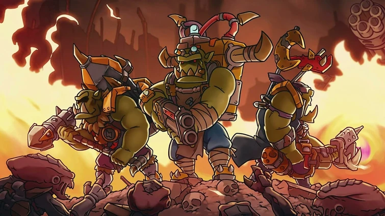 Virgin warhammer of Doom vs Chad Ork metal and Rok | Fandom