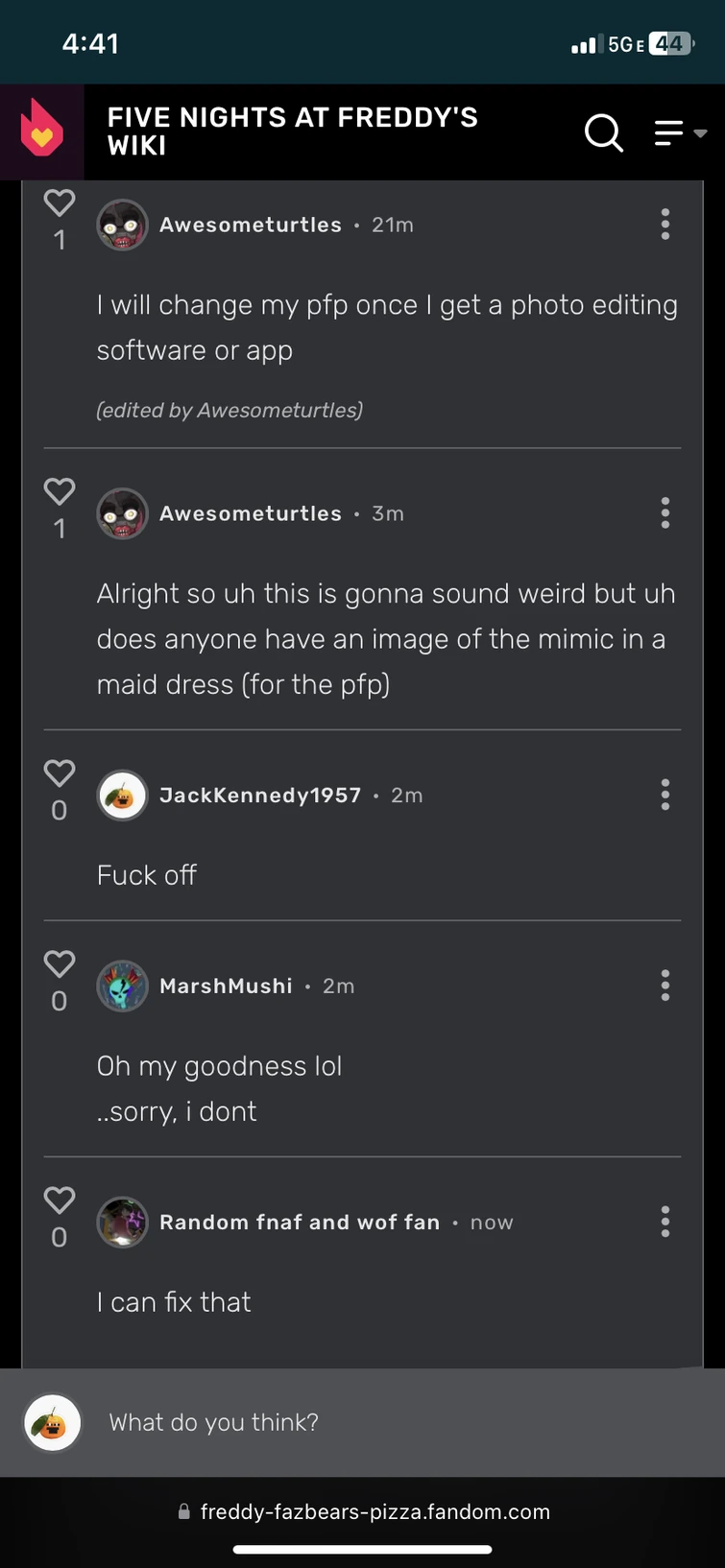 Out of context fnaf wiki down there 👇 | Fandom