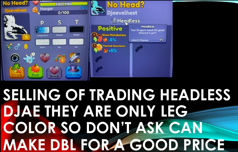 Selling or trading this headless djae | Fandom