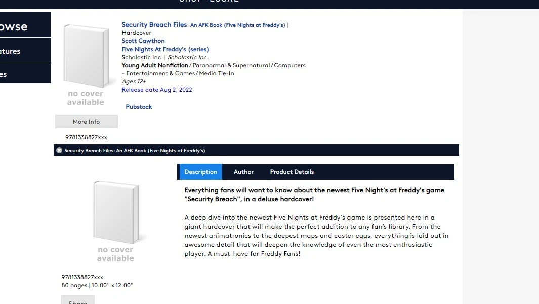 ¡Nuevo libro: Security Breach Files! | Fandom