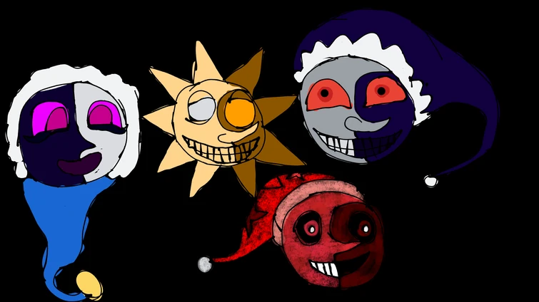 all my SAMS (it's a vrchat roleplay based on sundrop and moondrop), art ...