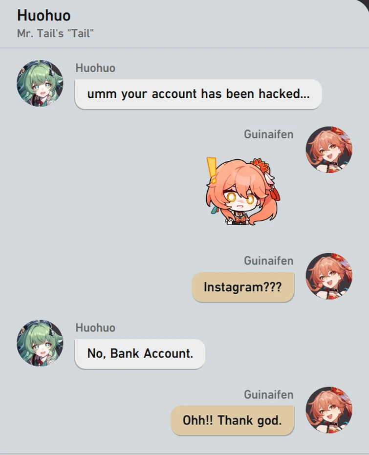 a collection of these silly hsr chats | Fandom