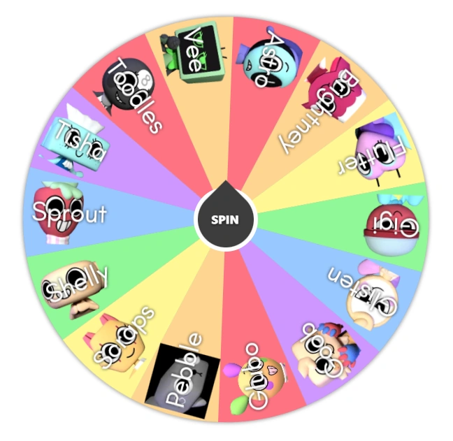 Dandy's World Toons wheel I made | Fandom