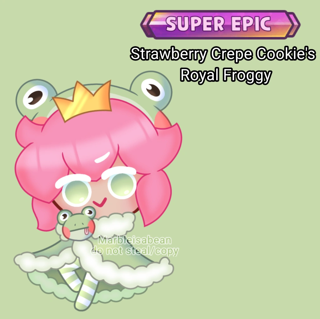Strawberry Crepe Cookie's Royal Froggy(fanmade costume) | Fandom