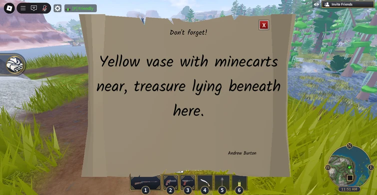 Got this for the treasure hunt I can't find anything about where it is ...