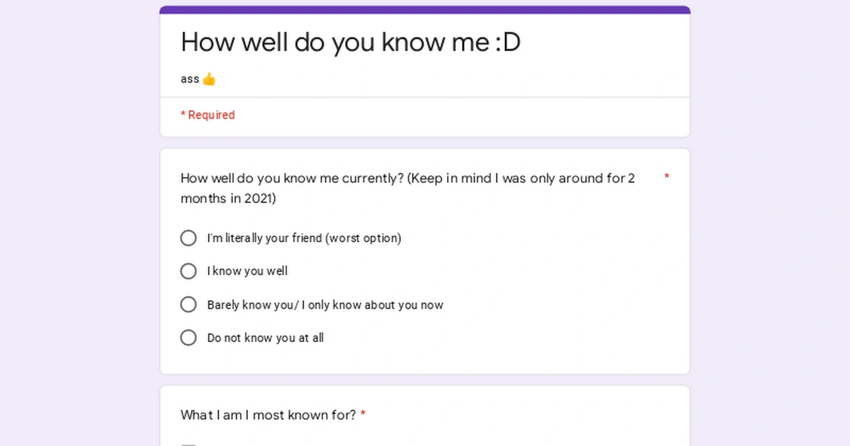 Behold, the quiz about me | Fandom