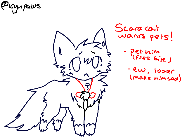 made a shake art drawing of scara cat. will you pet him? | Fandom