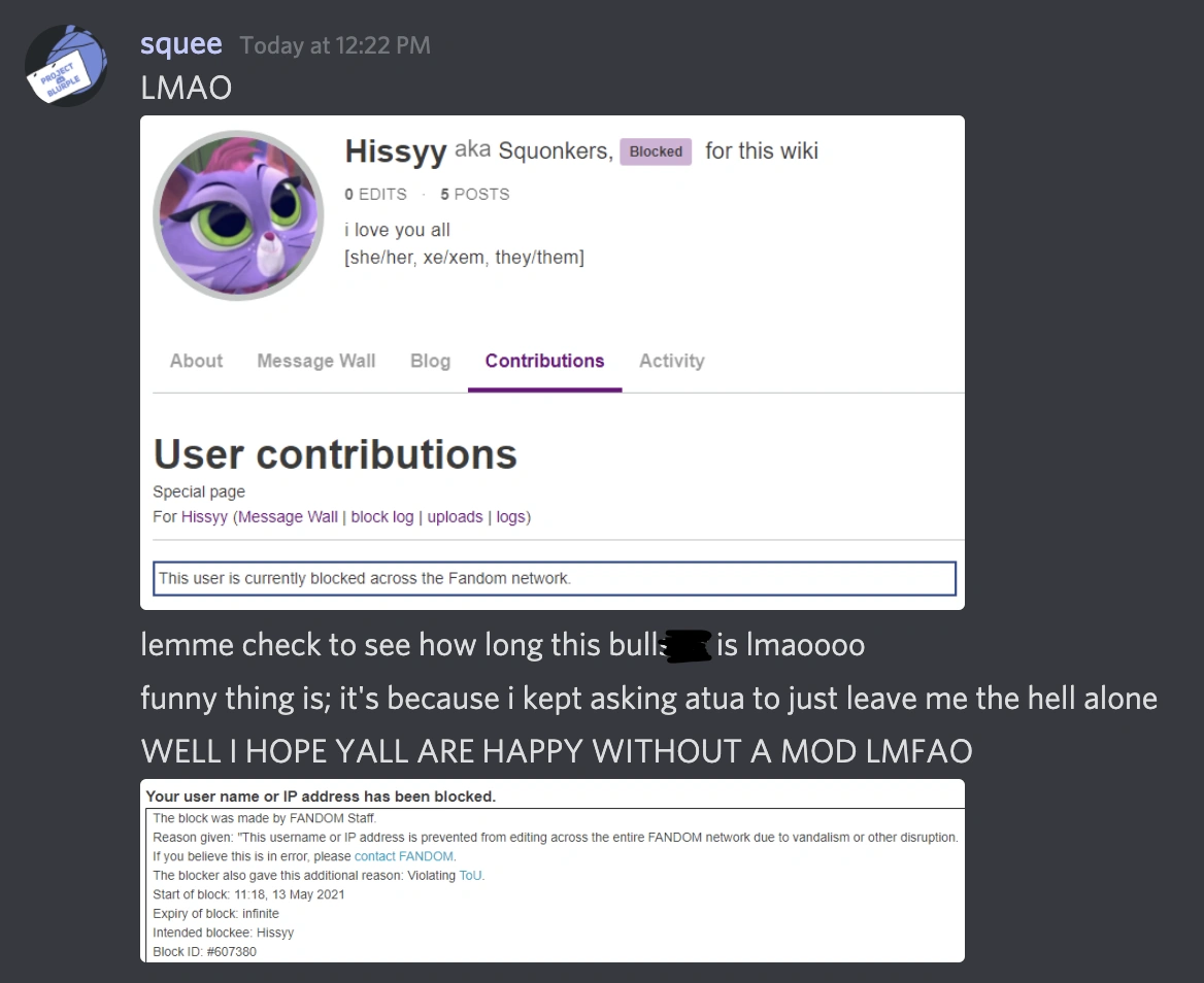 Hissyy got globalled. | Fandom