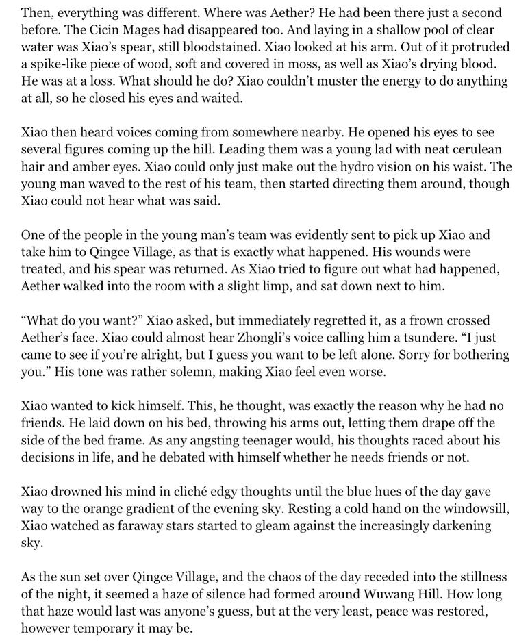 So I wrote a short story | Fandom