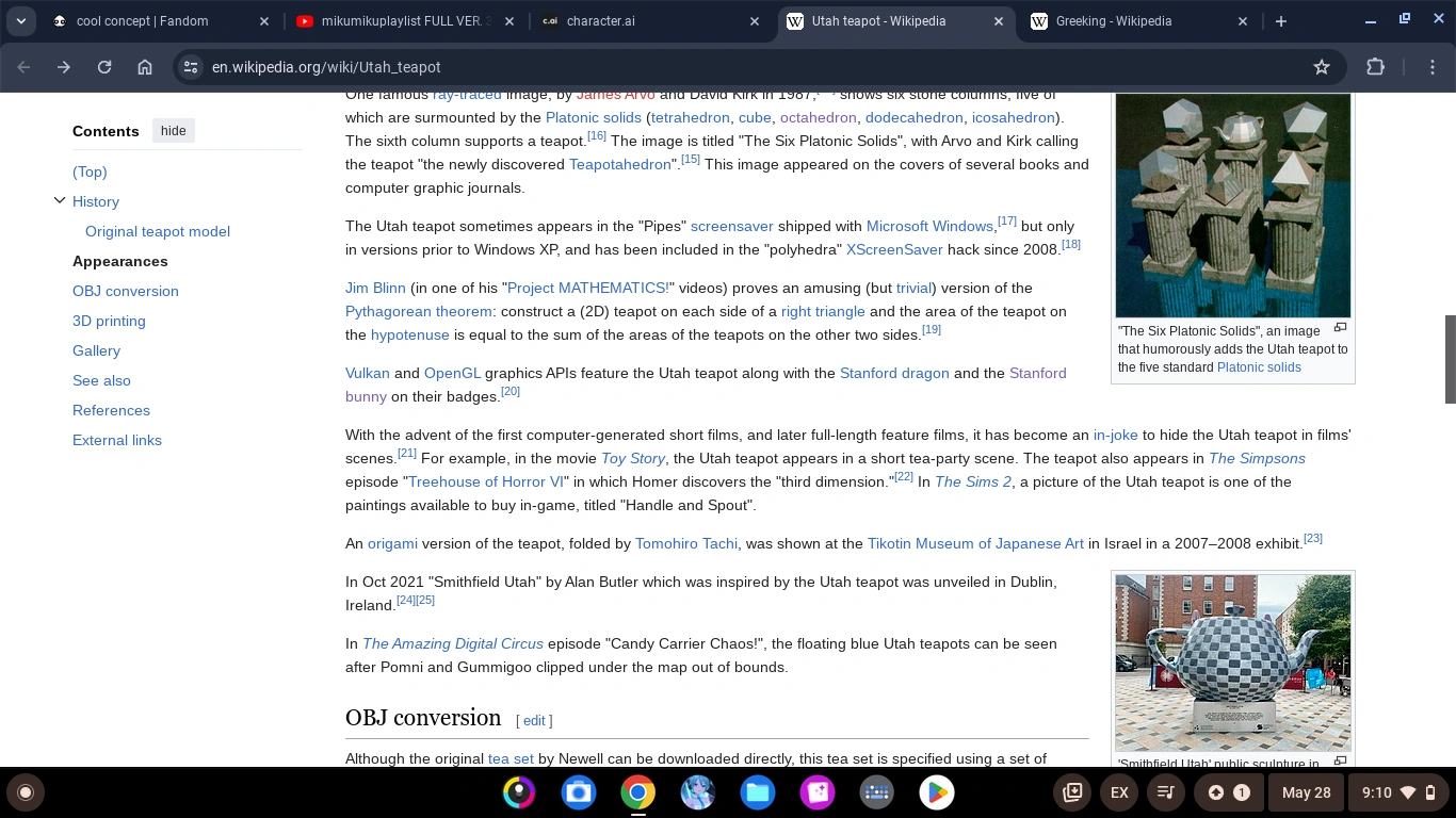 tadc mentioned on ðe utah teapot wiki page | Fandom