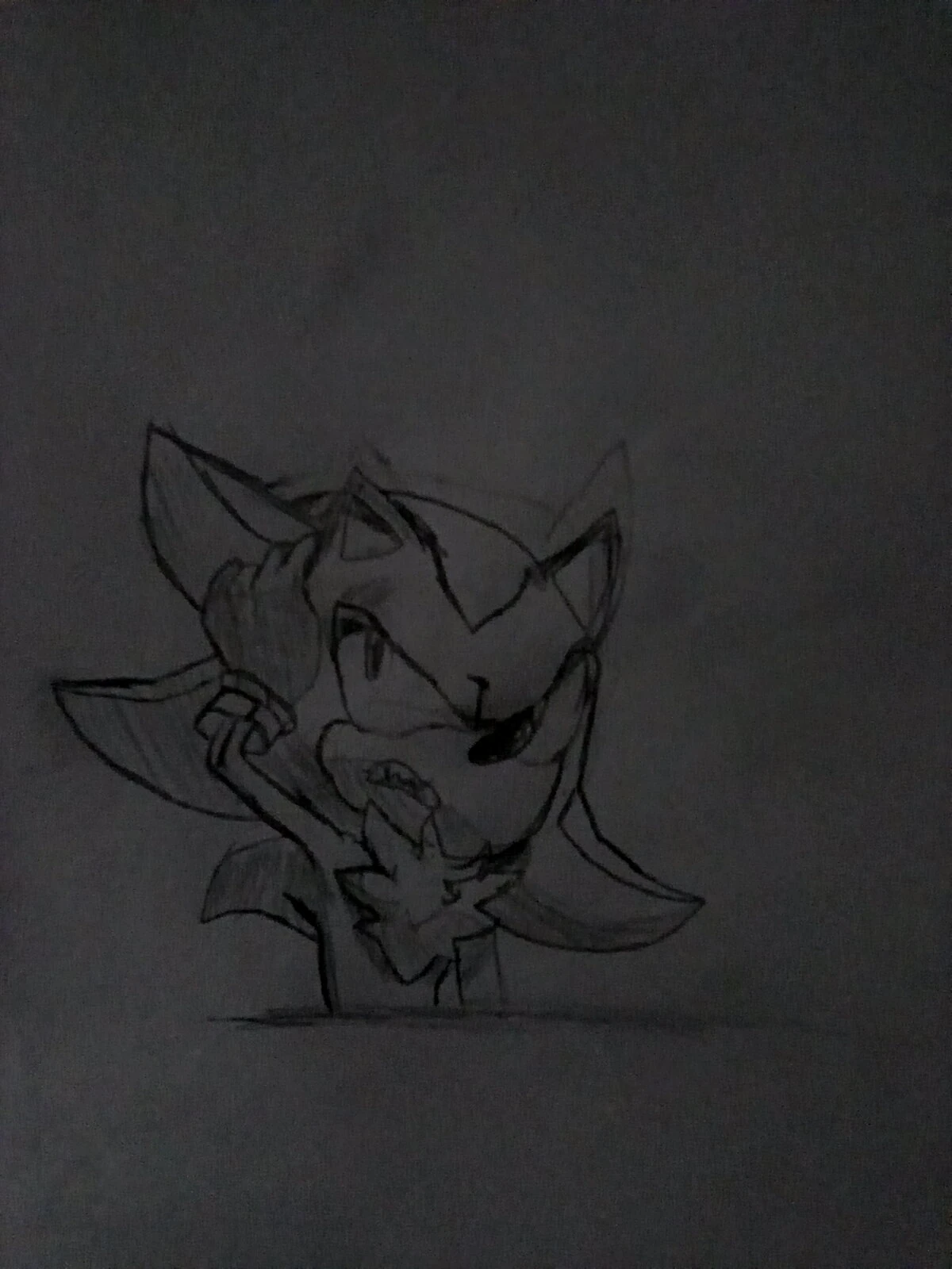 Shadow the hedgehog fanart, messy, I rushed, and it sucks. | Fandom