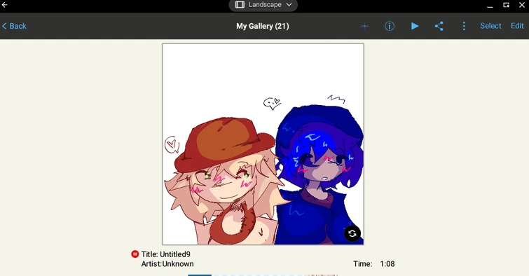 hi, i like animating and drawing. (jevin x tunner practice on ibispaint ...