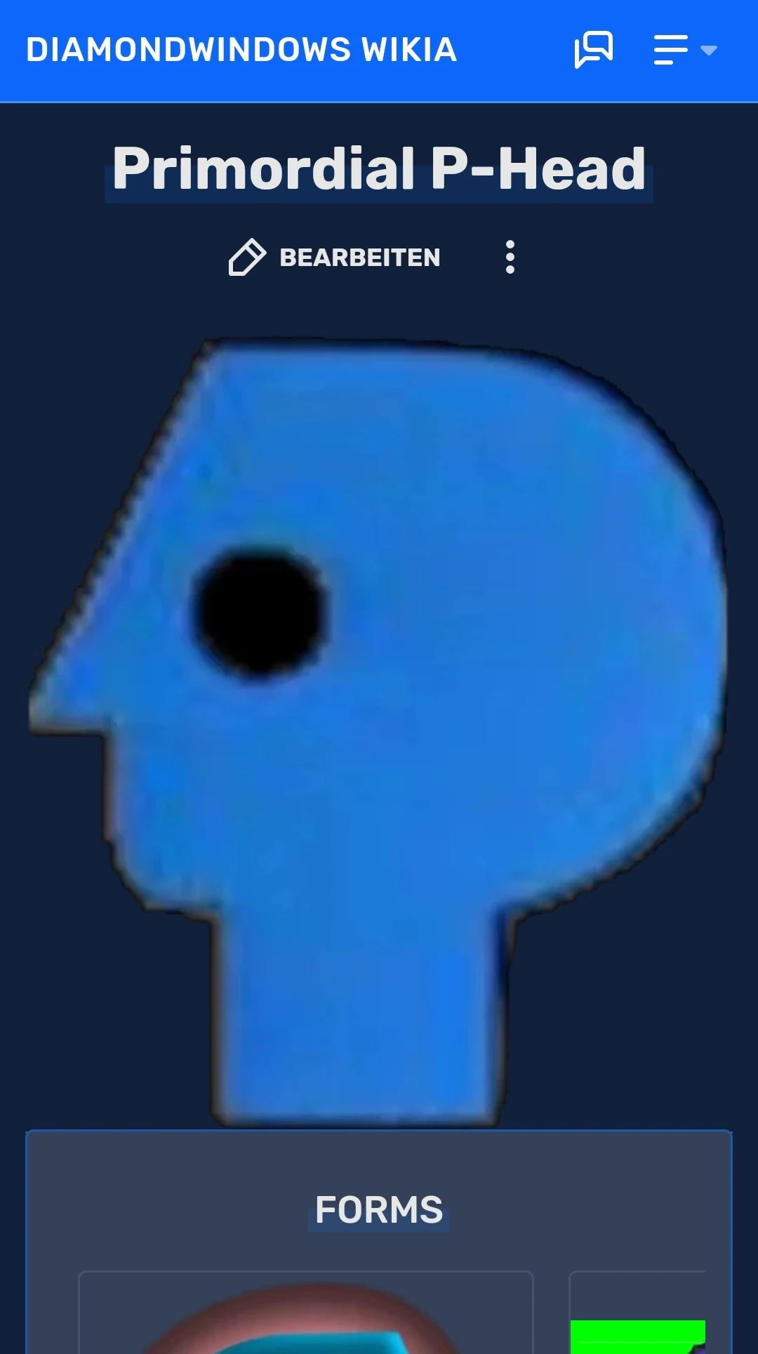 I want the character "Primordial P-Head (P-Heads)" from DiamondWindows ...