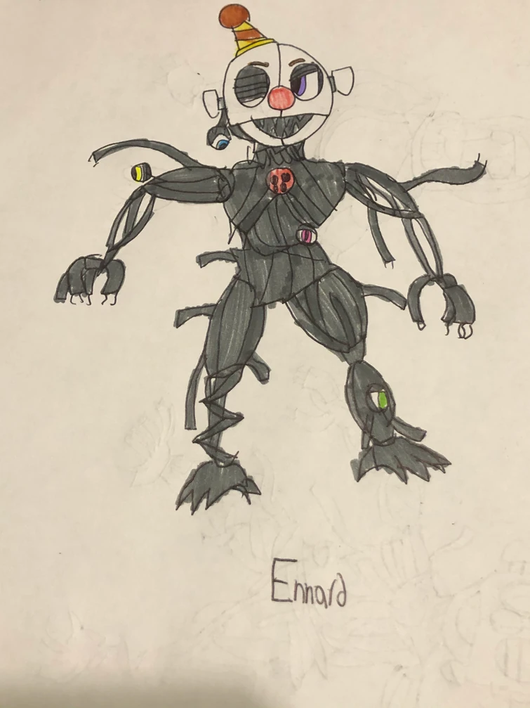 My Drawing of Ennard (also this is my first time drawing an animatronic ...