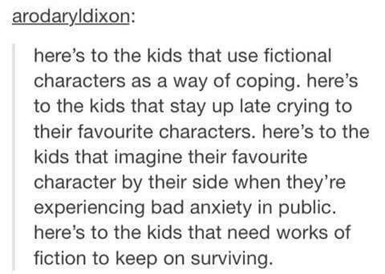 fictional characters + relatable stuff | Fandom