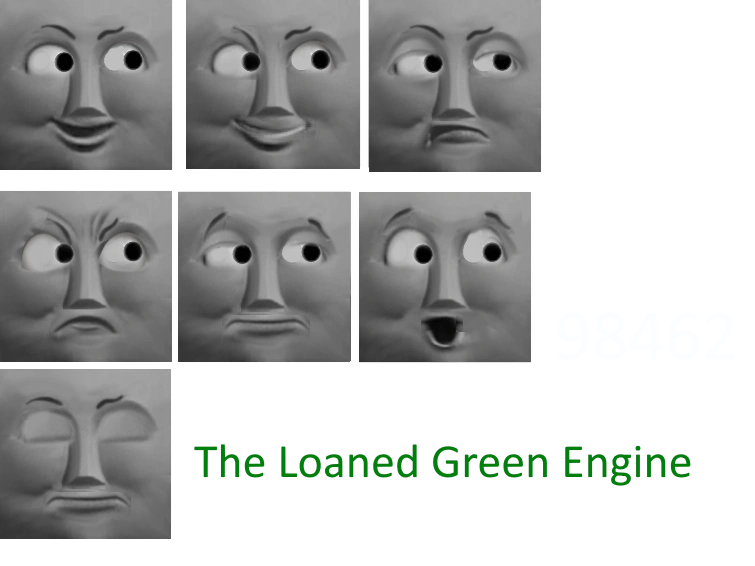 The Loaned Green Engine faces | Fandom