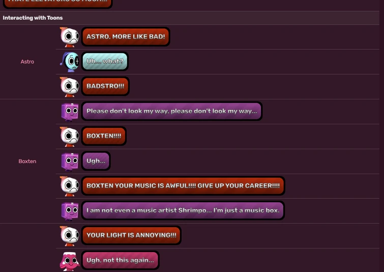 New Text boxes for the toons Dialogue | Fandom