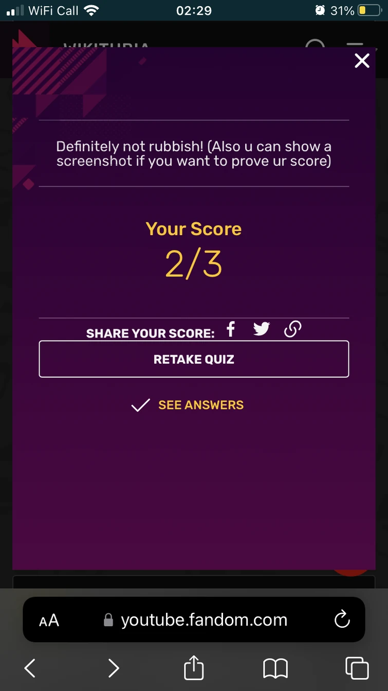 Impossible YouTube Quiz | Fandom