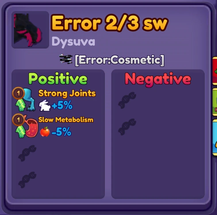 Trading/selling Nm 2/3 sw or emo error cos dysuva | Fandom