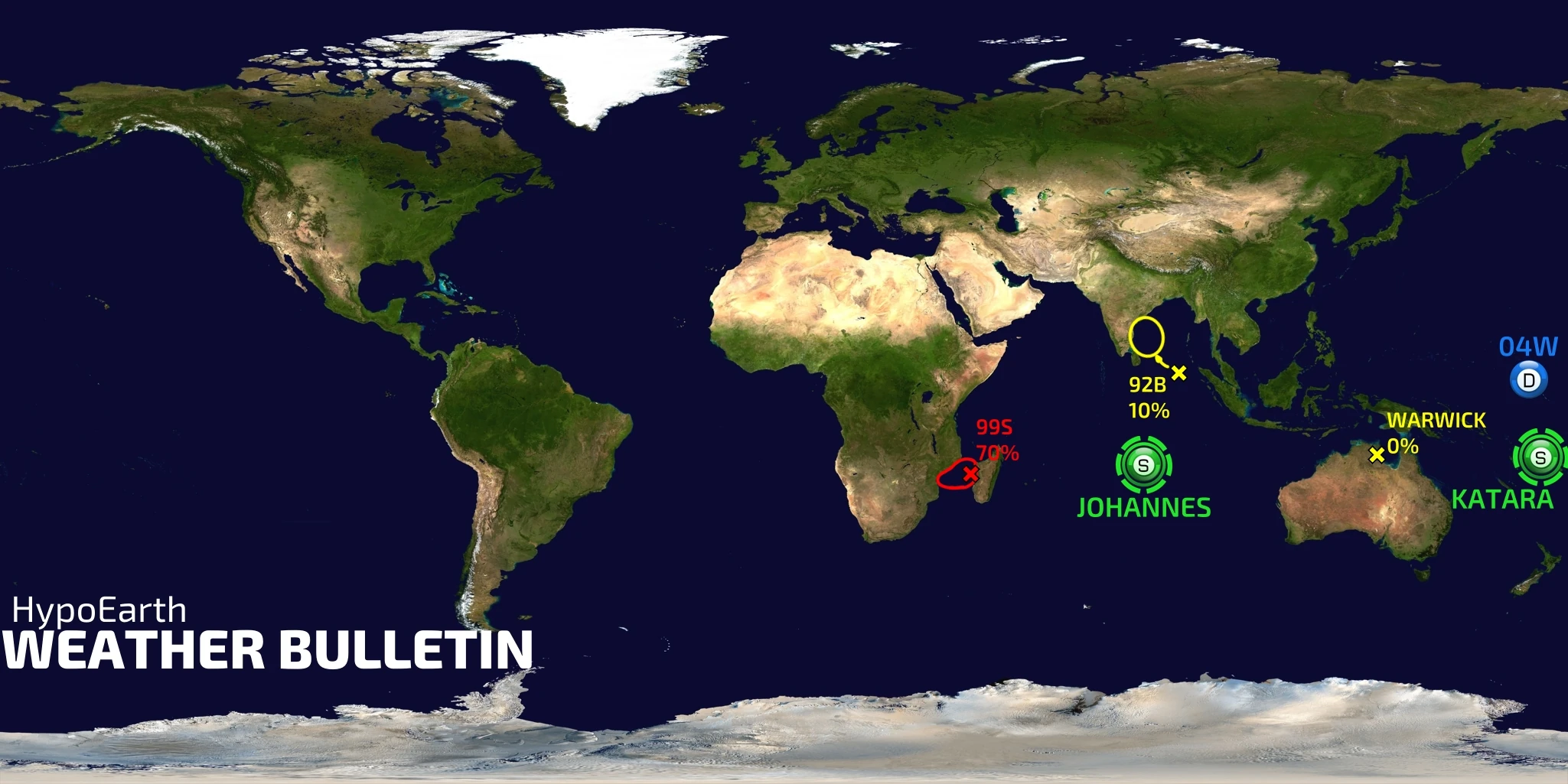 Chill cyclones out to sea (HypoEarth Weather Bulletin: March 1, 2024 ...