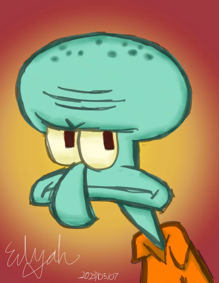 My fan-art of Squidward | Fandom
