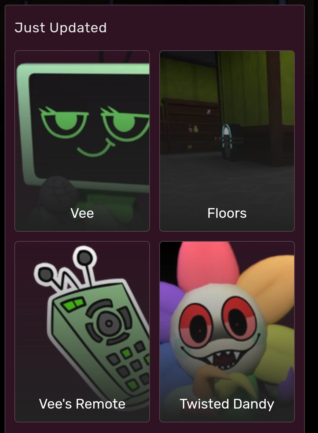 Vee uses her Remote to navigate through the Floors and avoid Twisted Dandy. | Fandom