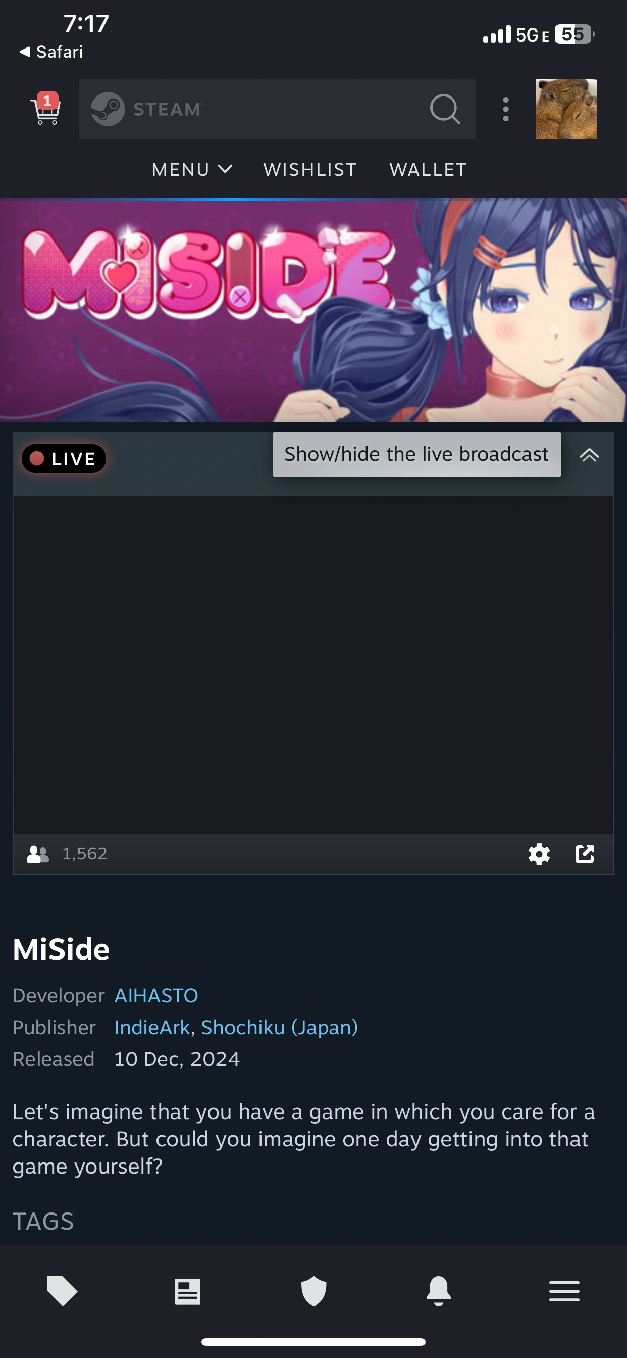 Miside creators are having broadcast rn | Fandom