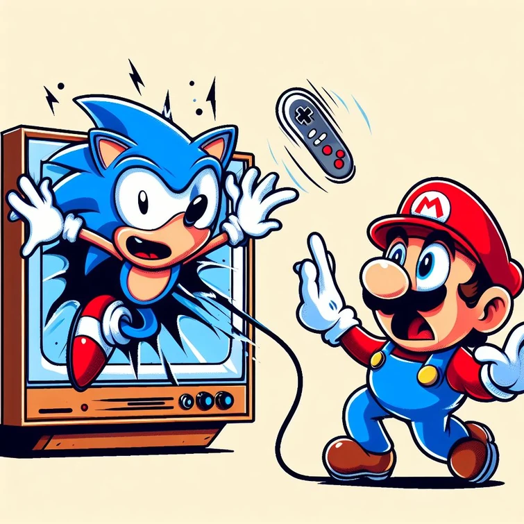 Guess the prompt by the Ai-generated Sonic art. | Fandom