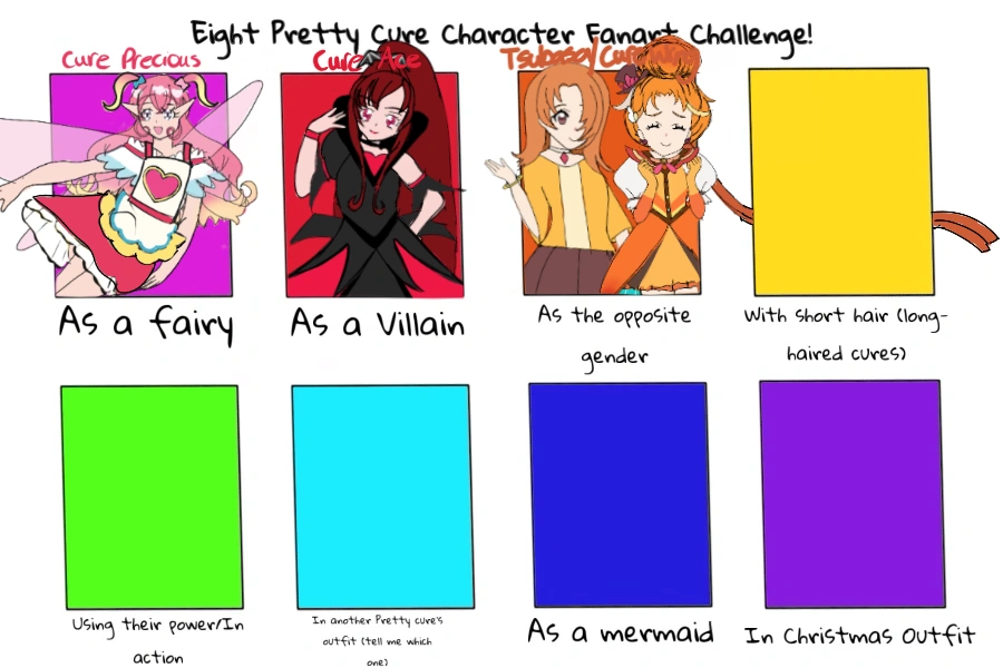 Eight Pretty Cure Character Fanart Challenge! (Part 4) | Fandom