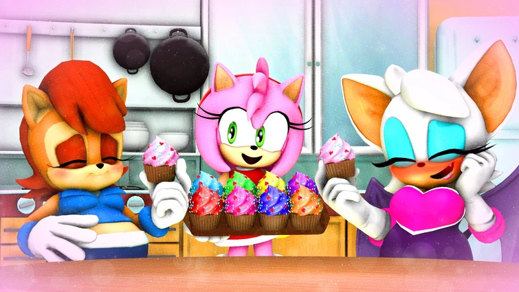 Sally, Amy and Rouge by Pixelrush | Fandom