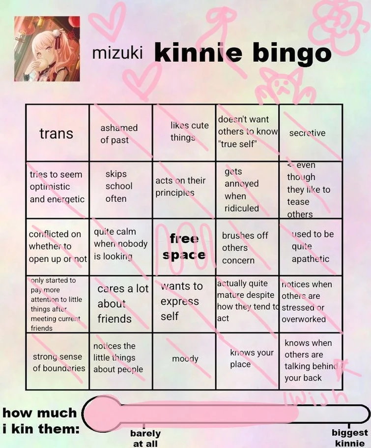 Send random prsk kinnie bingos / your kinnie bingos/nf | Fandom