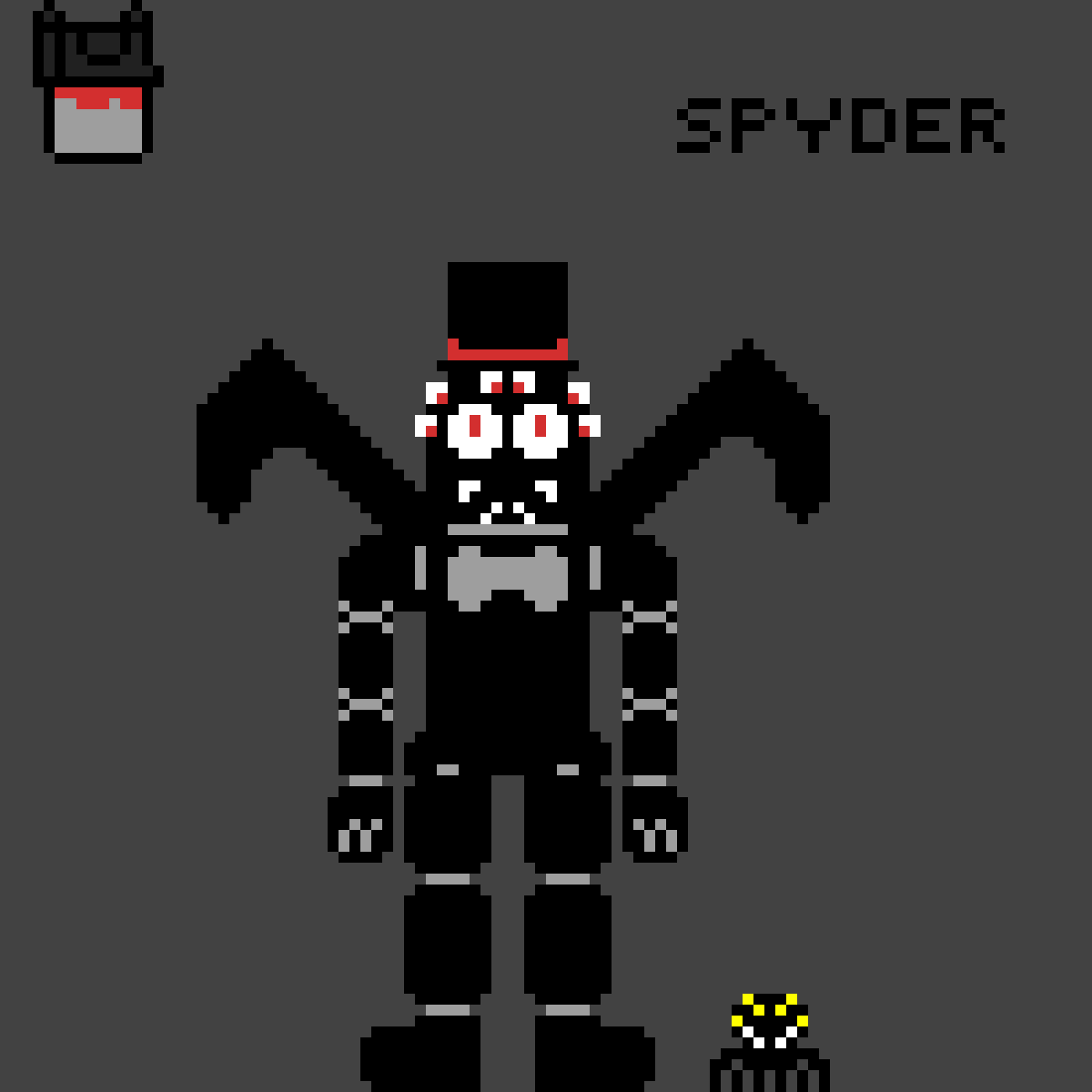 Spyder Pixel Art Drawing | Fandom