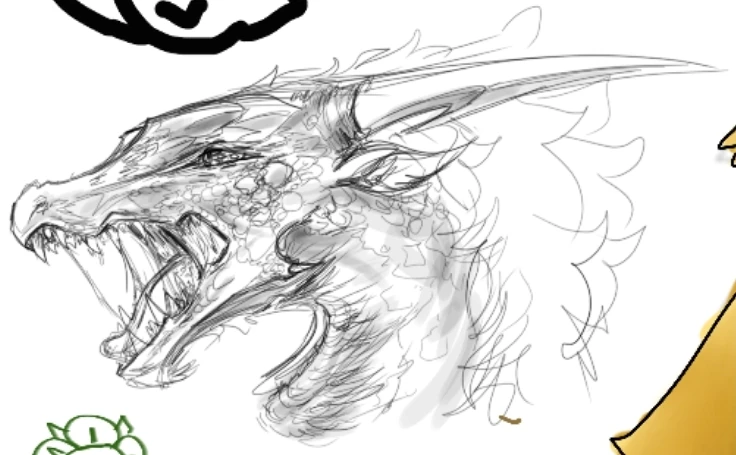 Random generic dragon I drew on a magma | Fandom