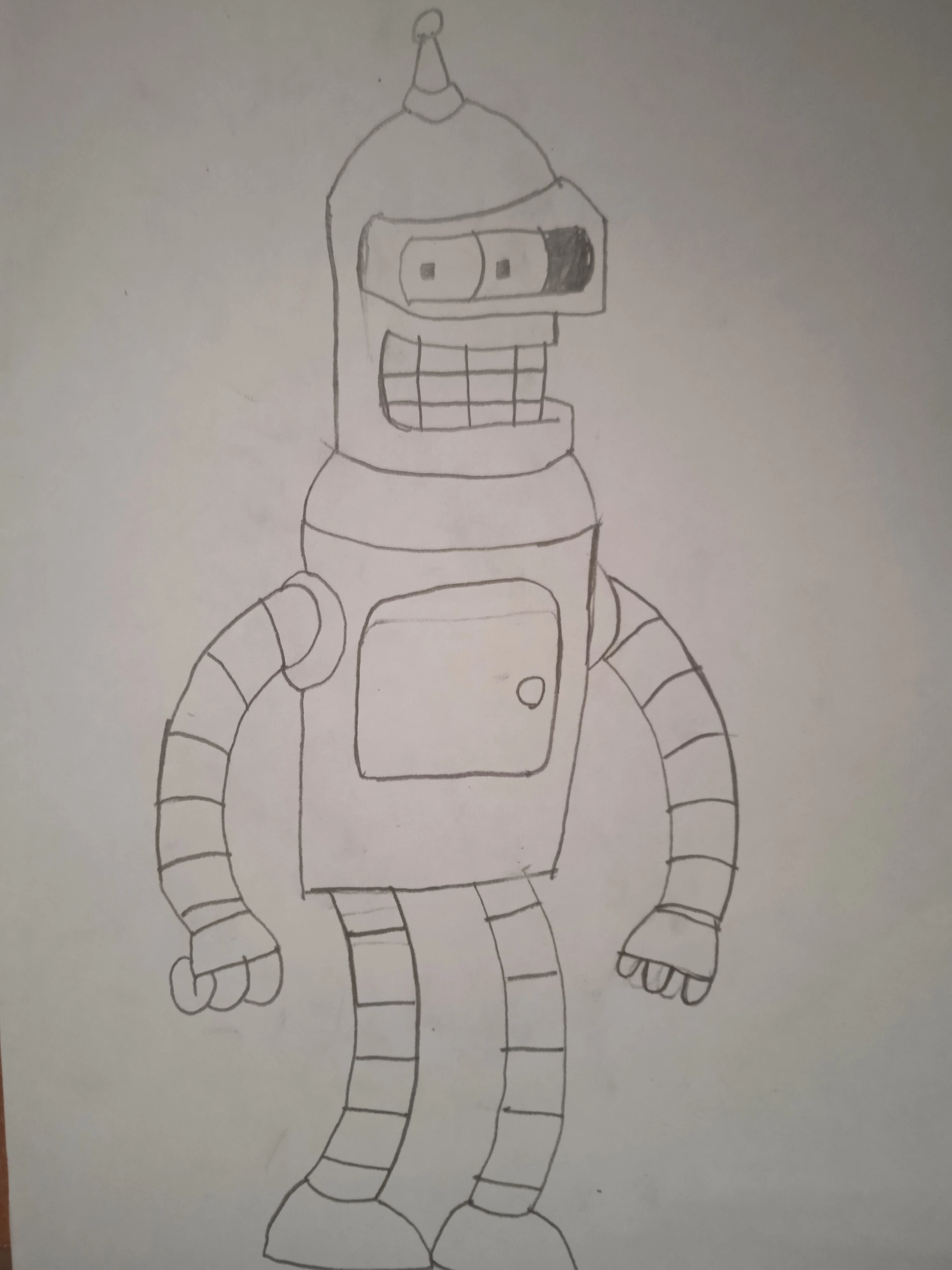 My drawing of Bender (from Futurama) | Fandom