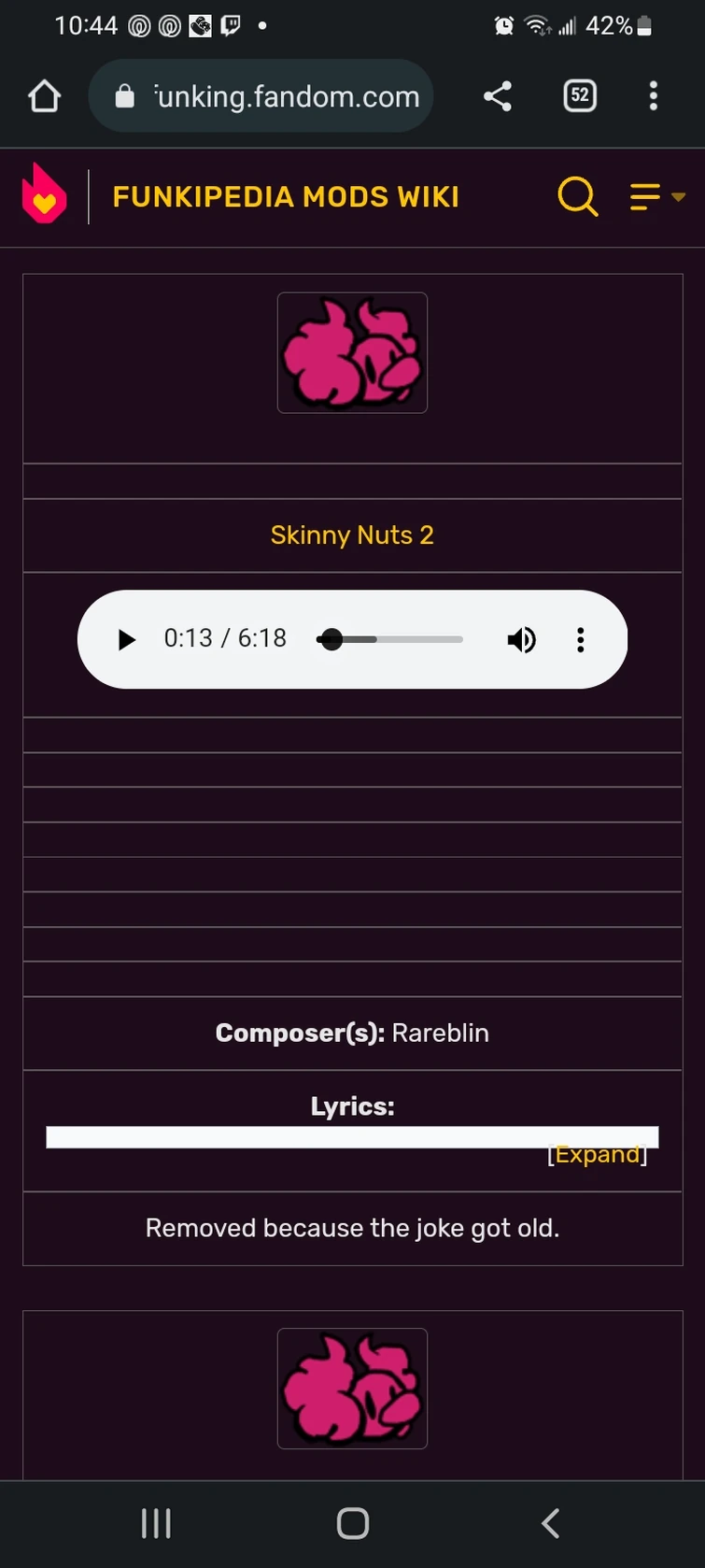 F in the chat for skinny nuts | Fandom