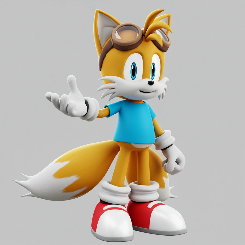 Tails the Fox in his Outfit (ImageFX/Google Labs) | Fandom