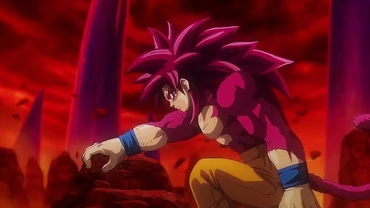 Super Saiyan 4 goku (Dragon ball gt anime) vs Super saiyan 4 adult goku ...