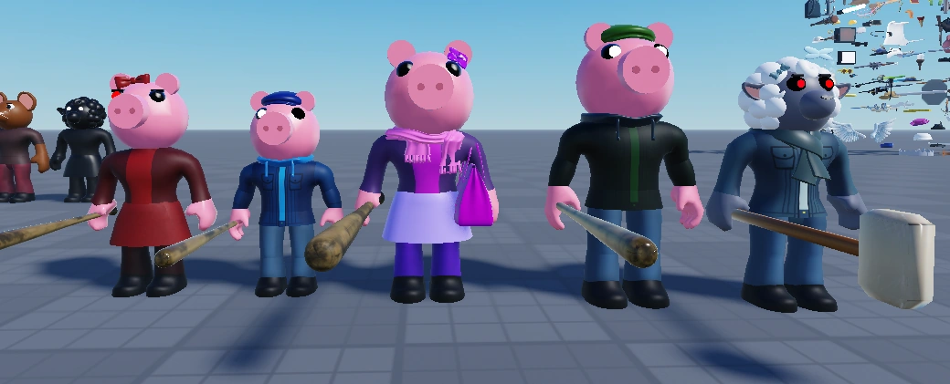 Made piggy family in decay style | Fandom