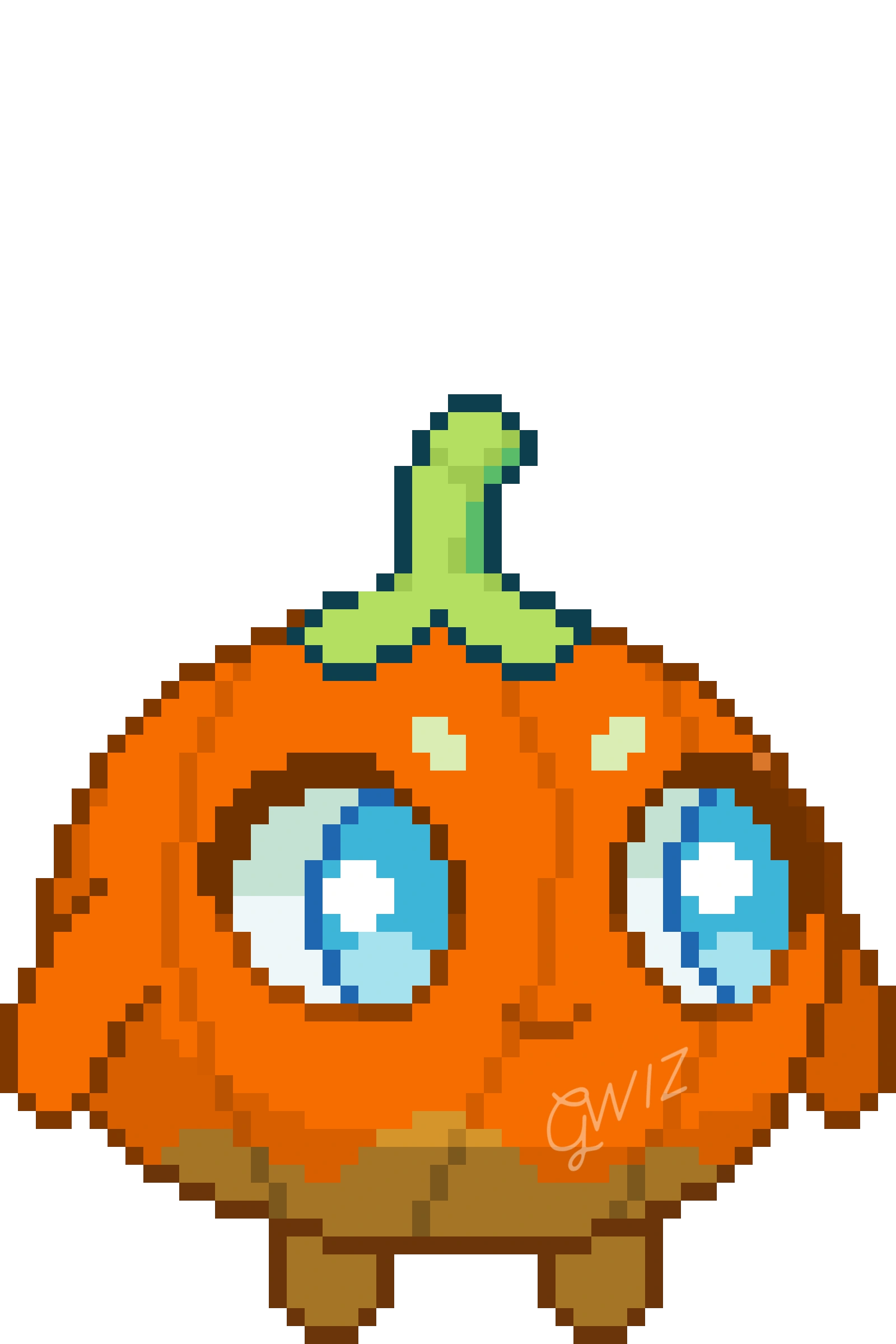 Pumpkin Saplette, I messed up with the middle line buts fine. | Fandom