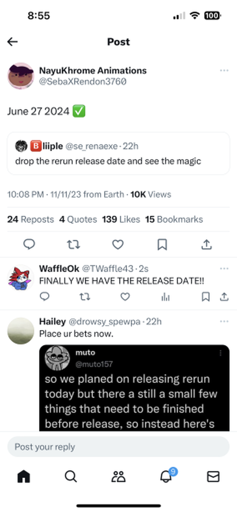 Possible Vs Sonic.exe Rerun release date? | Fandom